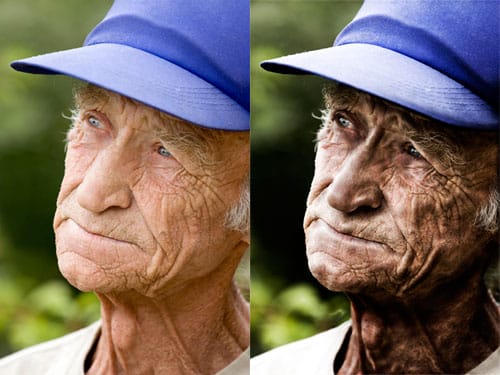 Dramatic Wrinkles - Photoshop Tutorials